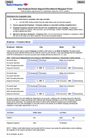 Free Bank of America Direct Deposit Authorization Form - PDF