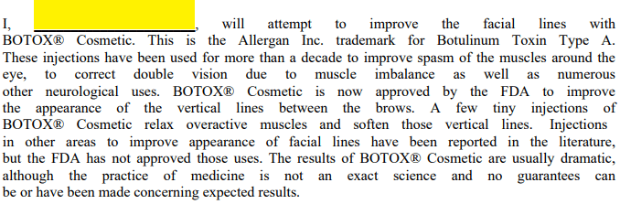 Free Botox Patient Authorization Consent Form - PDF