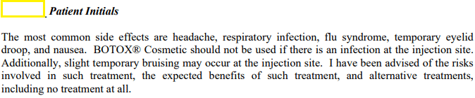 Free Botox Patient Authorization Consent Form - PDF