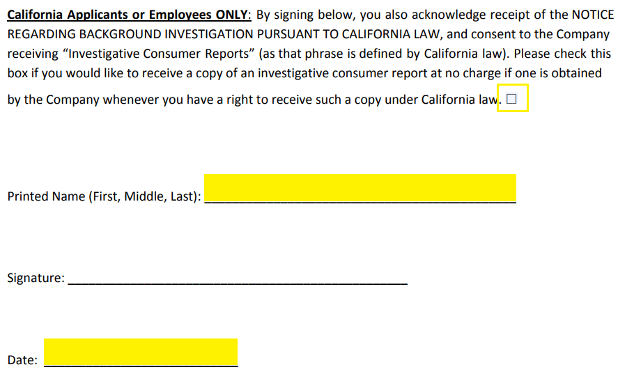 Free Background Check Authorization Template Form - PDF