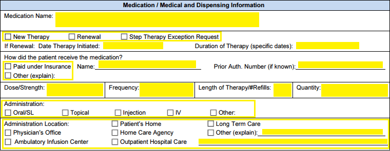 Free AETNA Prior Prescription (Rx) Authorization Form - PDF