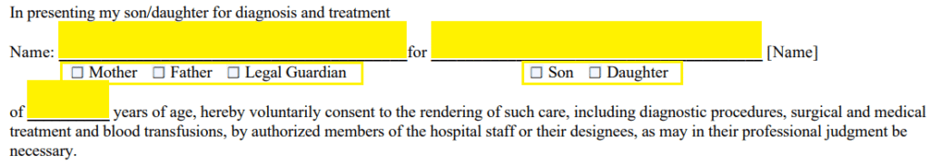 Free Child Medical Consent Form - PDF