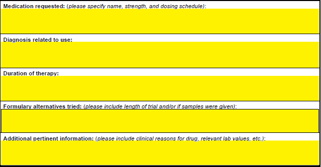 Free CIGNA Prior Prescription (Rx) Authorization Form - PDF