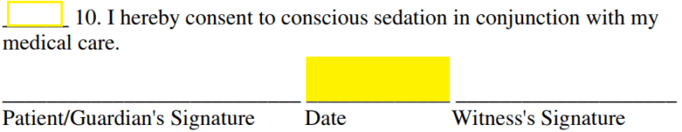 Free Conscious Sedation Consent Form - PDF