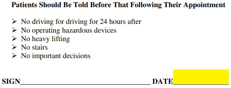 Free Conscious Sedation Consent Form - PDF