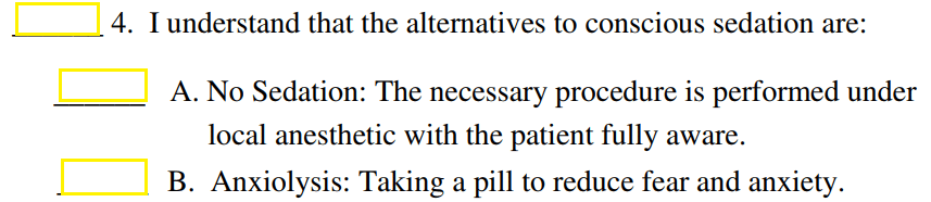 Free Conscious Sedation Consent Form - PDF