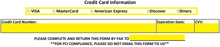 Free Days Inn Credit Card Authorization Form - PDF