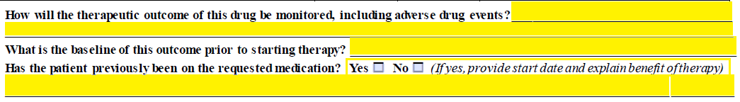 Free Fidelis Prior Prescription (Rx) Authorization Form - PDF