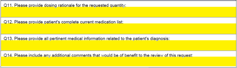 Free Humana Prior Prescription (Rx) Authorization Form - PDF