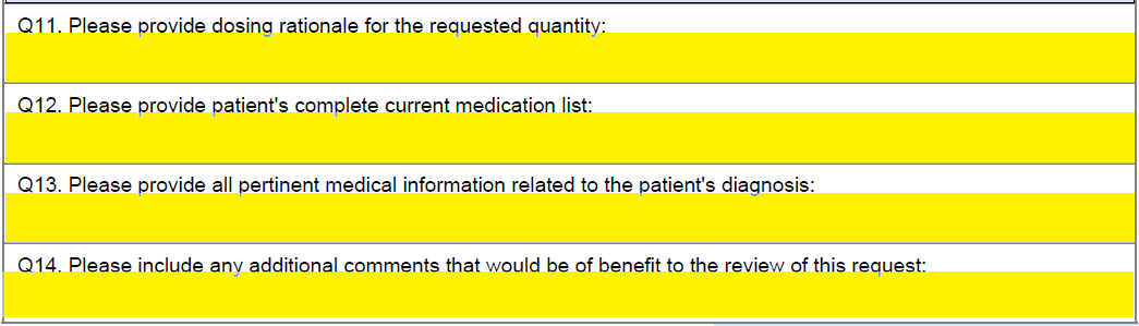 Free Humana Prior Prescription (Rx) Authorization Form - PDF