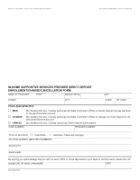 Free In-Home Supportive Services (IHSS) Direct Deposit Form - PDF