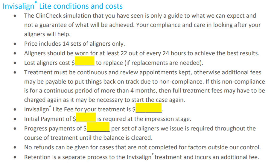 Free Invisalign Consent Form - PDF