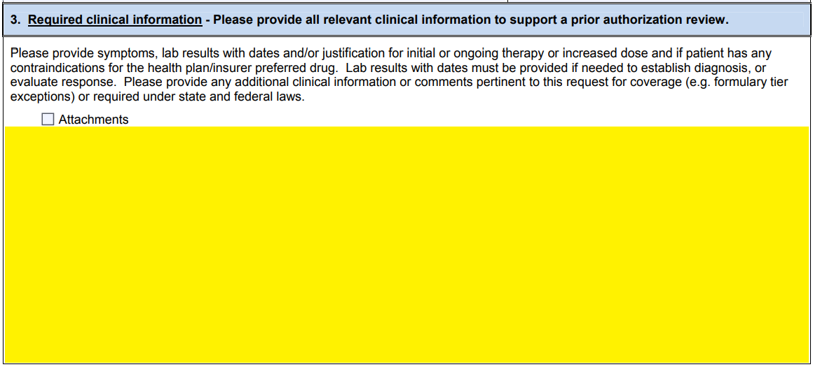 Free Medicaid Prior Prescription (Rx) Authorization Form - PDF
