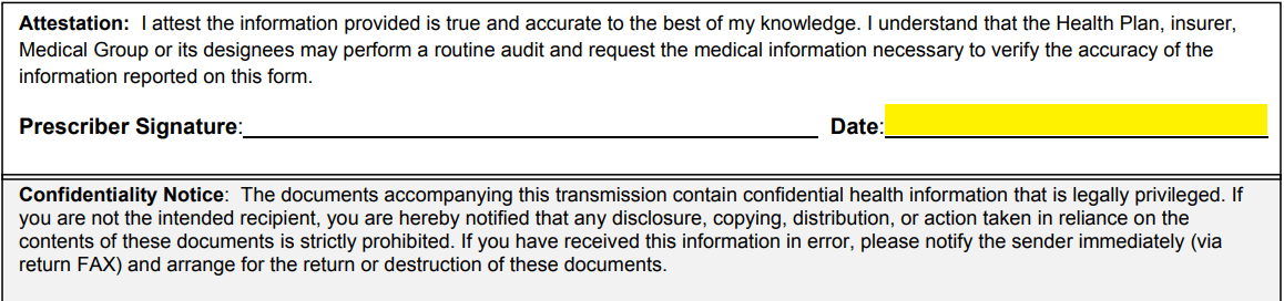 Free Medicaid Prior Prescription (Rx) Authorization Form - PDF