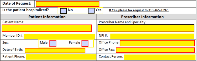 Free Meridian Prior Prescription (Rx) Authorization Form - PDF