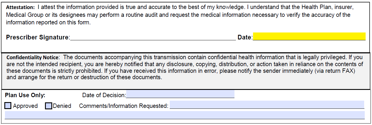 Free Molina Healthcare Prior Prescription (Rx) Authorization Form - PDF