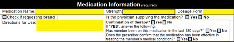 Free OptumRX Prior Prescription (Rx) Authorization Form - PDF