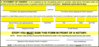 Free Passport Parental Consent Form DS-3053 - PDF