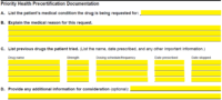 Free PriorityHealth Prior Prescription (Rx) Authorization Form - PDF