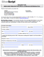 Free SilverScript Prior Prescription (Rx) Authorization Form - PDF