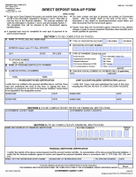 Free Social Security Direct Deposit Authorization Form 1199A - PDF