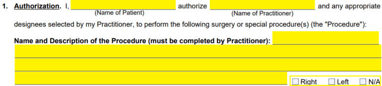 Free Surgery Consent Form - PDF
