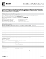 Free TD Bank Direct Deposit Authorization Form - PDF