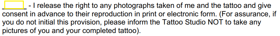Free Tattoo Consent Form – For Adults and Minors - PDF