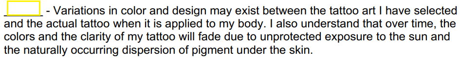 Free Tattoo Consent Form – For Adults and Minors - PDF