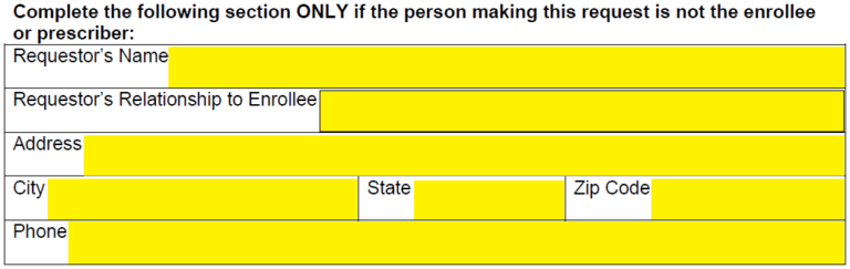 Free Wellcare Prior Prescription (Rx) Authorization Form - PDF