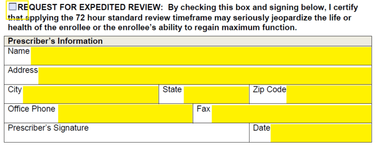 Free Wellcare Prior Prescription (Rx) Authorization Form - PDF