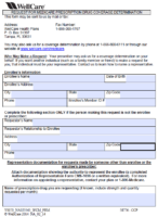 Free Wellcare Prior Prescription (Rx) Authorization Form - PDF