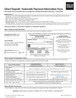 Free Wells Fargo Direct Deposit Authorization Form - PDF